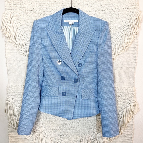 Veronica Beard | Jackets & Coats | Veronica Beard Light Blue Diego ...